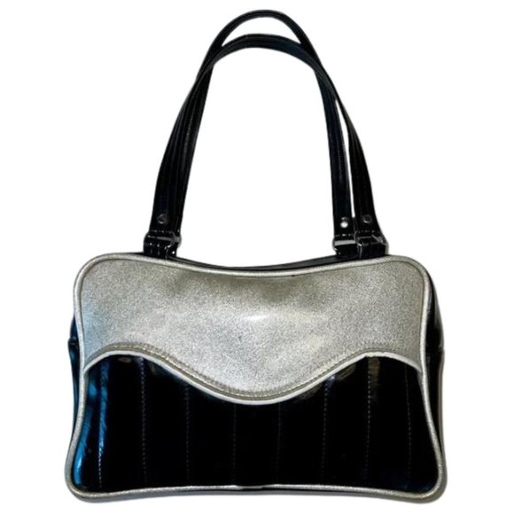 Trophy Queen | Bags | Trophy Queen Vintage Purse Black And Silver ...